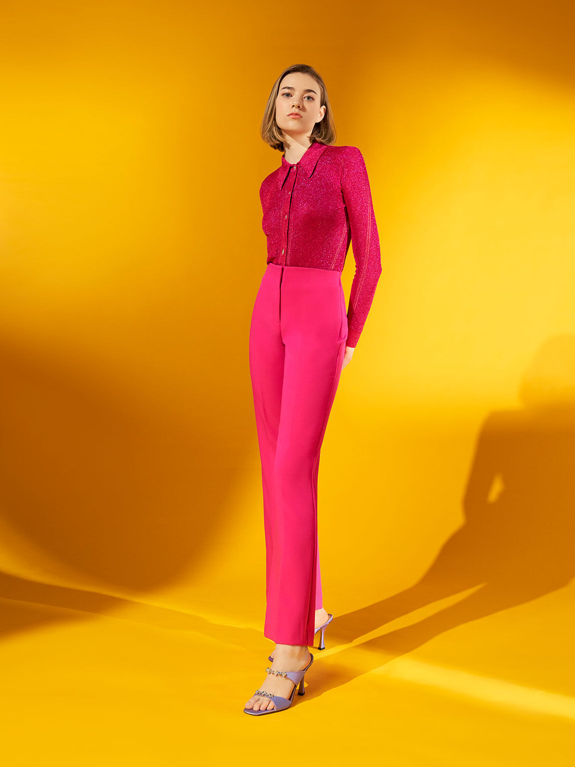 Purple Mules For Women Shop Online Charles And Keith Uk