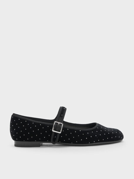 Red Carmel Patent Buckled Mary Jane Flats Charles And Keith Uk