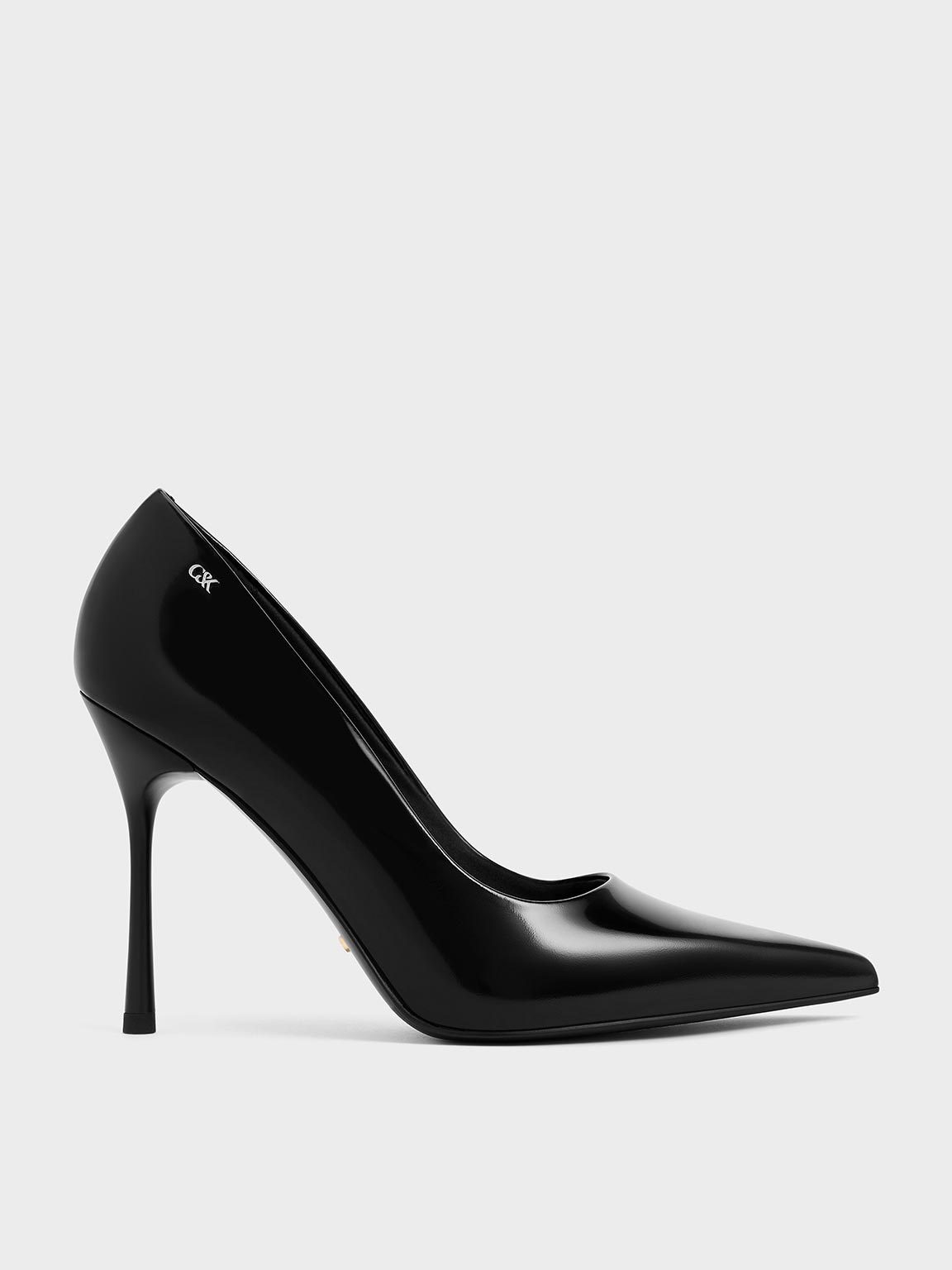 Black Box Kyra Leather Pointed-Toe Pumps - CHARLES & KEITH UK
