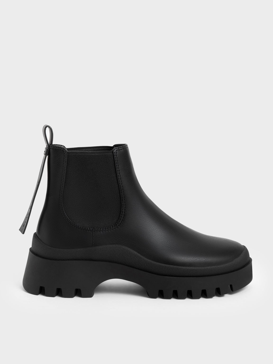 Charles & Keith Chunky Platform Chelsea Boots In Black | ModeSens